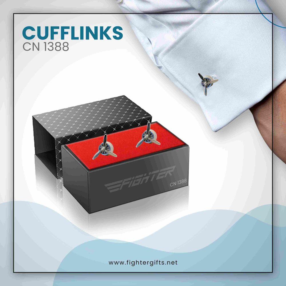Silver Propeller Cufflinks – Fighter Gifts