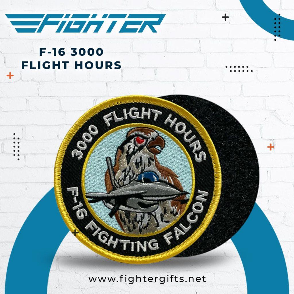 F-16 3000 Flight Hours Patch – Fighter Gifts